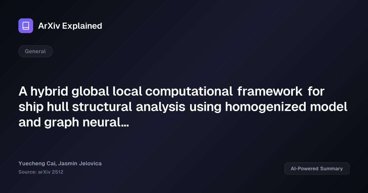 A hybrid global local computational framework for ship hull structural ...