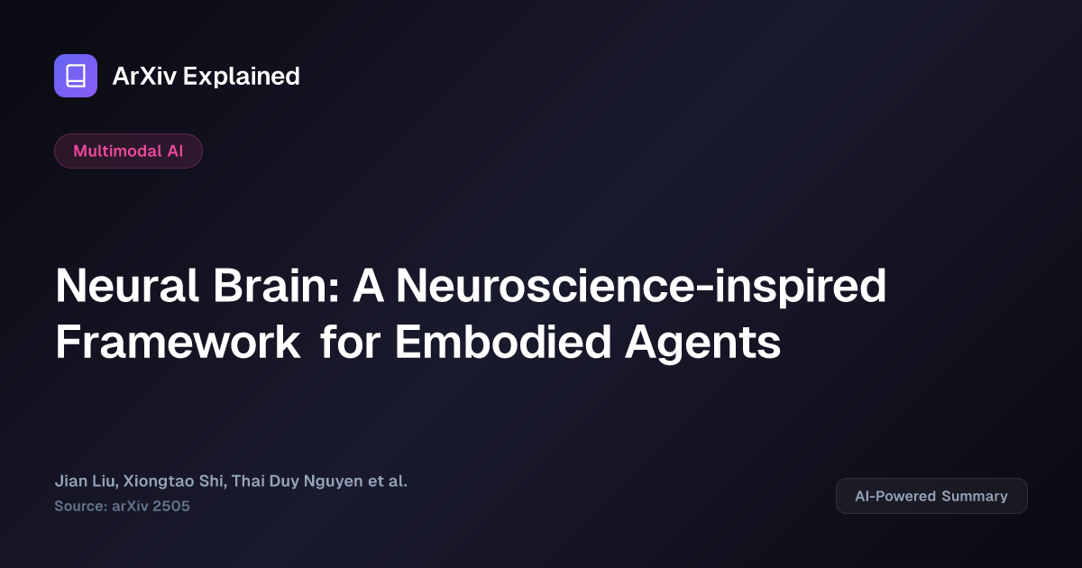 Neural Brain: A Neuroscience-inspired Framework for Embodied Agents ...