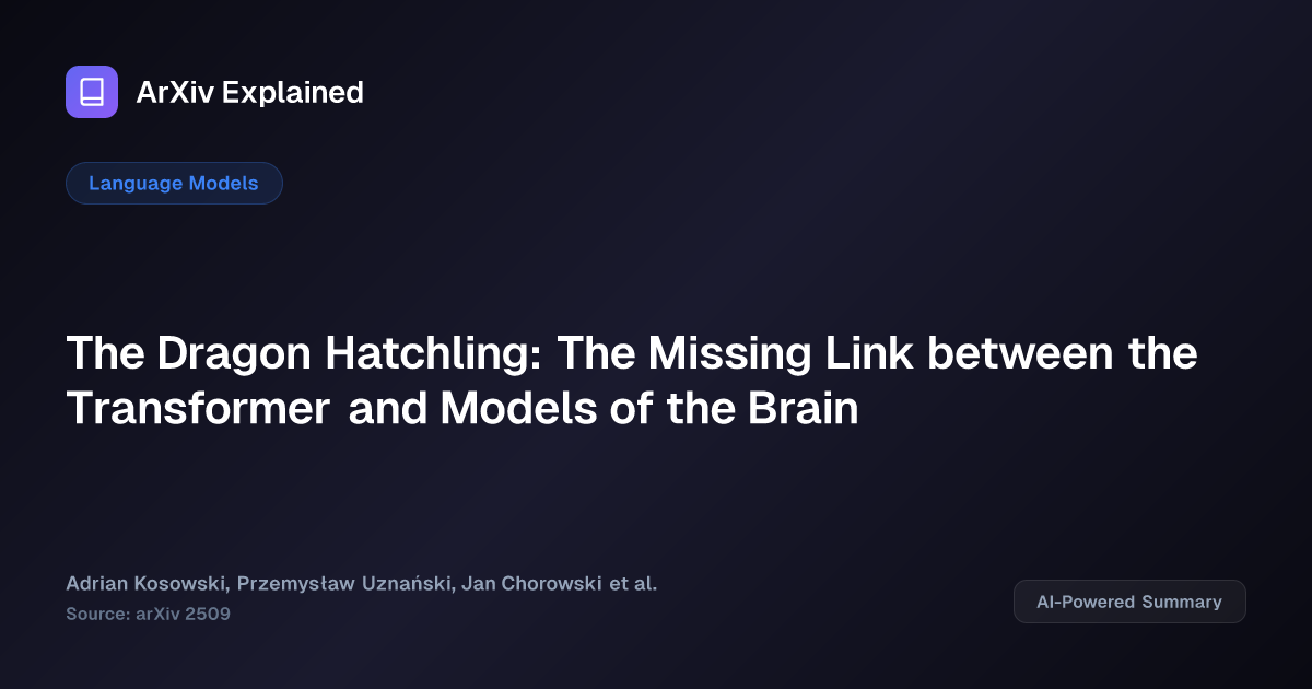 The Dragon Hatchling: The Missing Link between the Transformer and ...